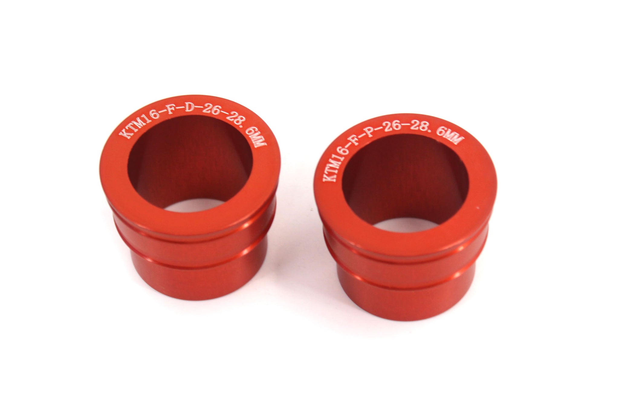 Front Billet Bushing Spacers Kit Fit KTM Different Axle Diameter Wheel ...