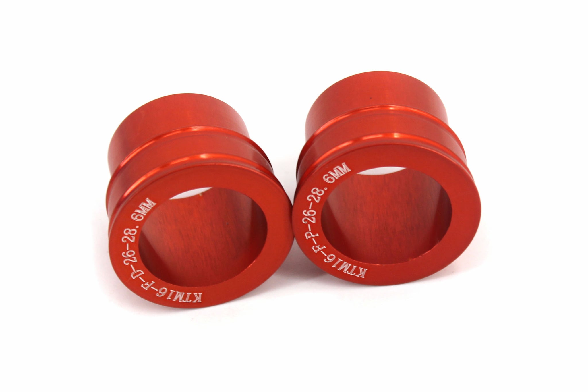 Front Billet Bushing Spacers Kit Fit KTM Different Axle Diameter Wheel ...
